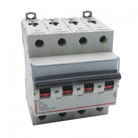 Legrand - Disjoncteur DX³ 4500 - vis/vis - 4P - 400 V~ - 20A - 6kA - courbe C - 3 modules - Réf ...