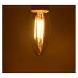 Miidex Lighting - Ampoule LED E14 Filament Flamme 4W 4000K - Réf : 100819