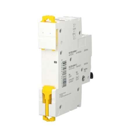 Schneider - Acti9 iDT40N - disjoncteur modulaire - 1P+N D 16A 6000A/10kA - Réf : A9P34616