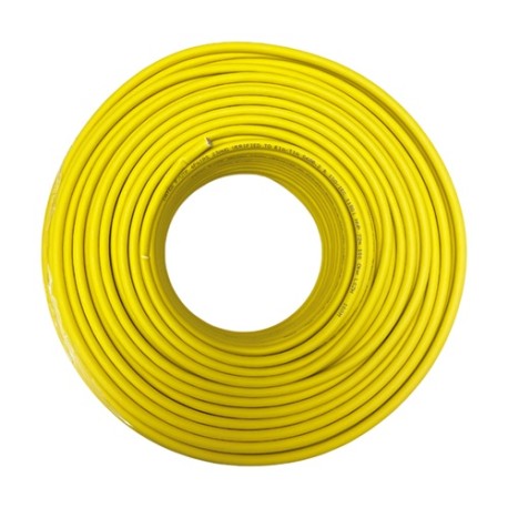 Krisane - Câble jaune CAT6A F/UTP 4 pairs LSZH 100ohm - couronne de ...