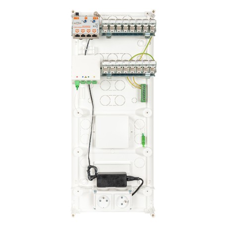 Omelcom - Coffret Box@Home Connect Ultra 4FO - Grade 3TV - 16 RJ45 - Réf : GO087