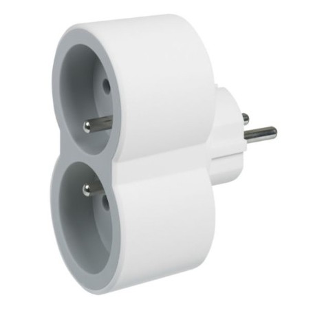 Legrand - Fiche multiprise biplite avec 2 prises - 2P+T frontales - 16A ...