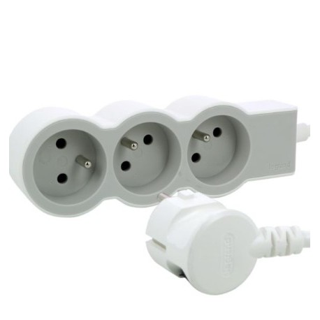Legrand - Rallonge multiprise extra-plate équipée de 3 prises 2P+T 16A ...