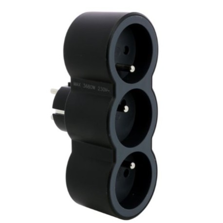 Legrand - Fiche multiprise triplite avec 3 prises 2P+T frontales 16A ...