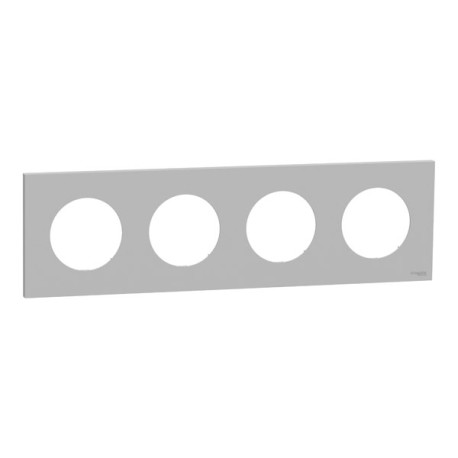 Schneider Odace - plaque de finition 4 postes - couleur Gris galet ...